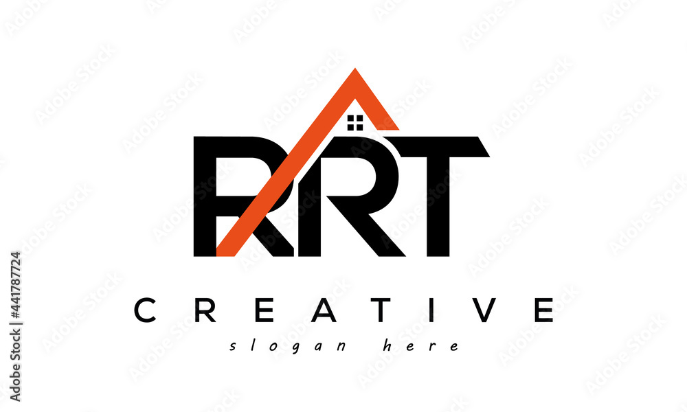 initial RRT letters real estate construction logo vector Stock Vector ...
