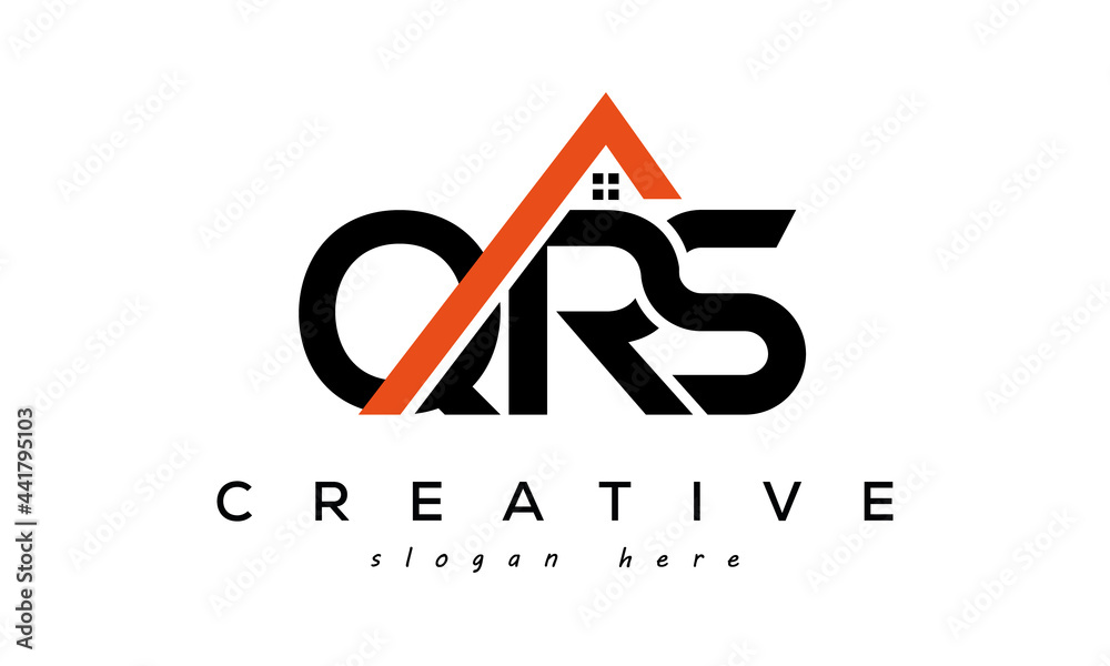 initial QRS letters real estate construction logo vector Stock Vector ...