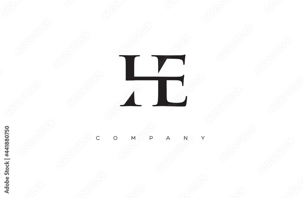 Initial HE logo design vector Stock Vector | Adobe Stock Initial HE logo design vector Stock Vector | Adobe Stock