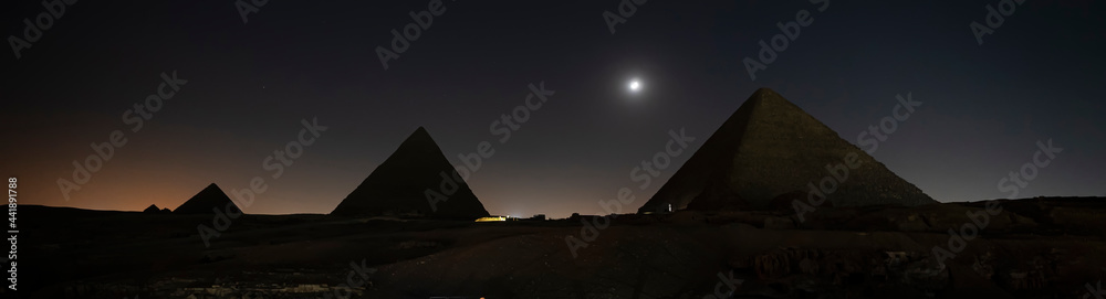 Giza pyramids light up during sound and light show to celebrate Ramadan ...