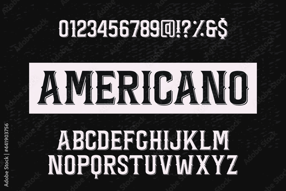 Vektorová grafika „Font.modern alphabet minimal design.Typeface ...