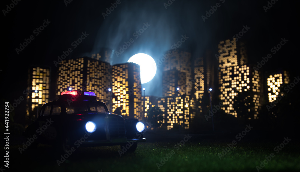 Cartoon style city buildings. Realistic city building miniatures with ...