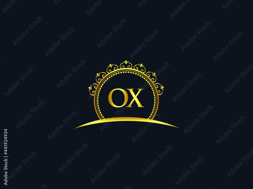 Letter OX Logo, luxury ox logo icon vector for modern Hotel, Heraldic ...