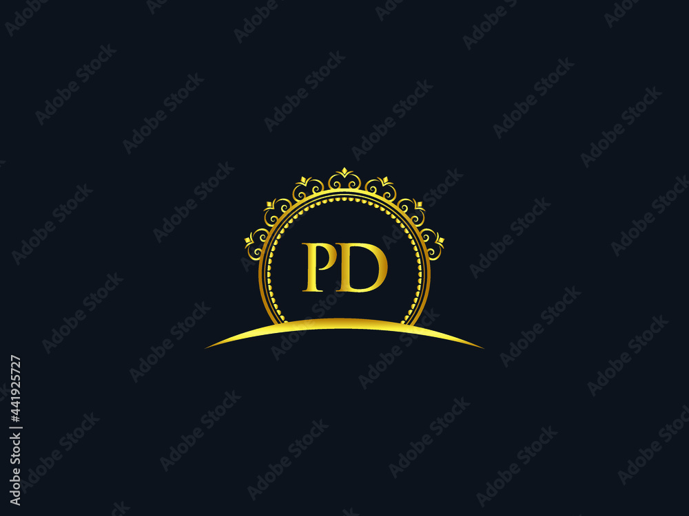 Letter PD Logo, luxury pd logo icon vector for modern Hotel, Heraldic ...