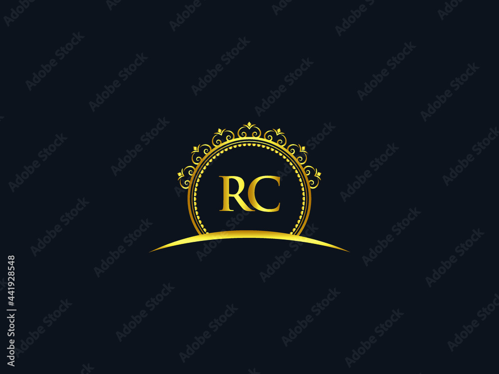Letter RC Logo, luxury rc logo icon vector for modern Hotel, Heraldic ...