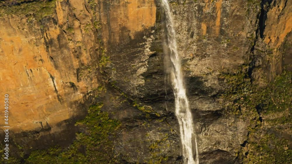 Spectacular,aerial view of the magnificent beautiful Tugela Falls ...