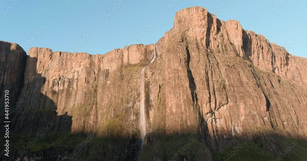 Spectacular,aerial view of the magnificent beautiful Tugela Falls ...