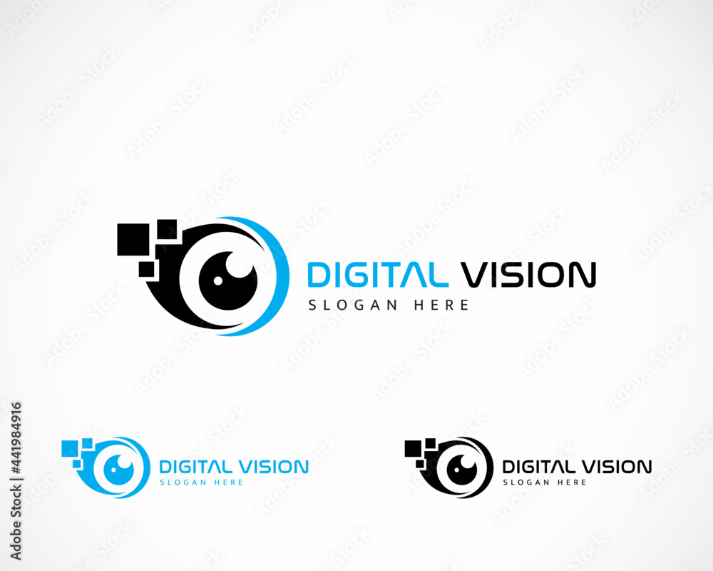 digital vision logo design sign symbol Stock Vector | Adobe Stock