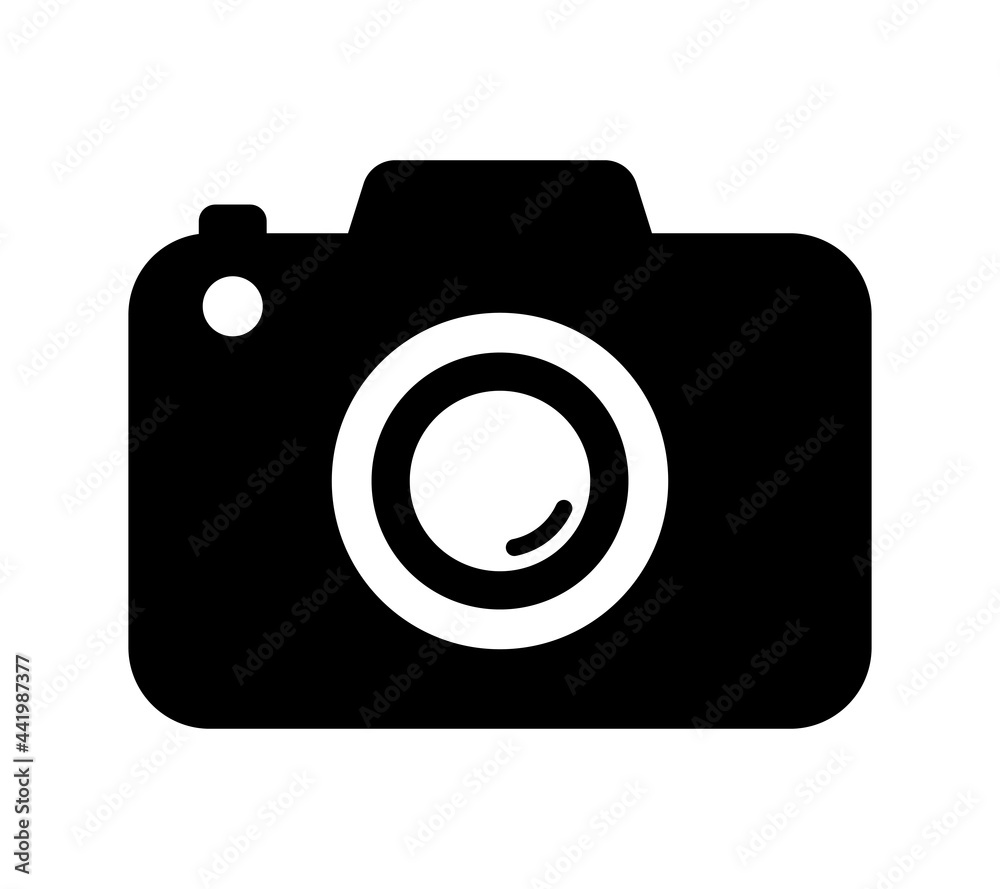 Camera icon. Simple flat style. Vector illustration isolated on white ...