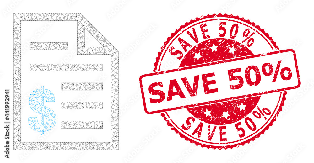 Save 50% rubber seal imitation and vector price list mesh model. Red ...