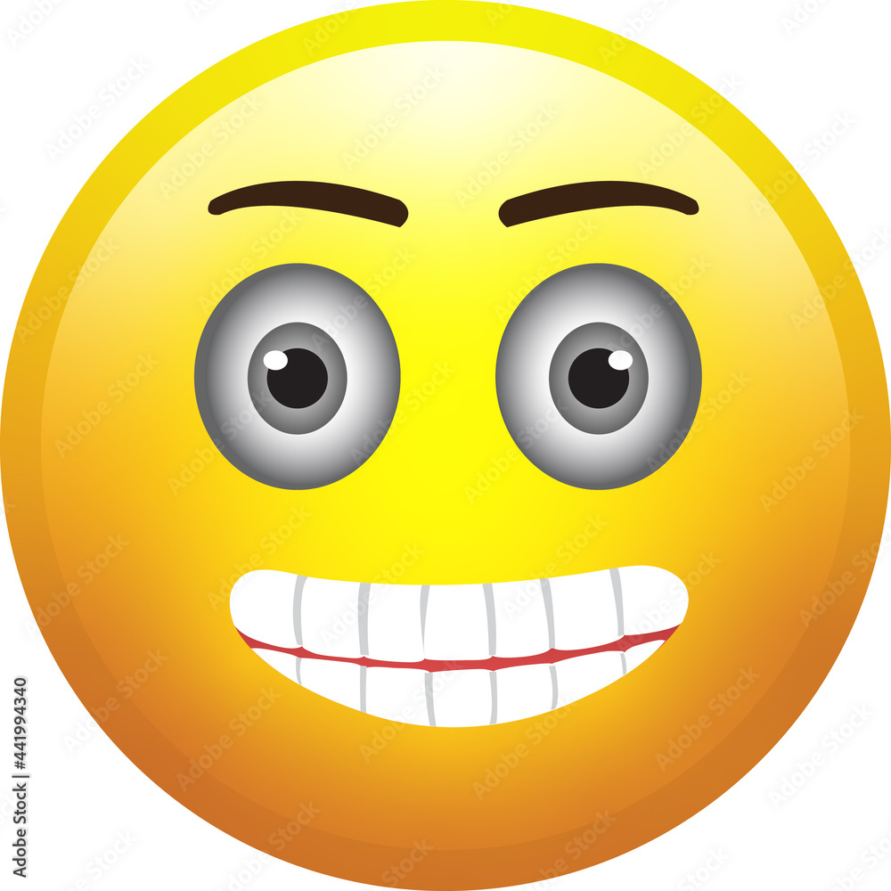 Modern Smileys Emoticons Emoji icons illustration with a happy face ...