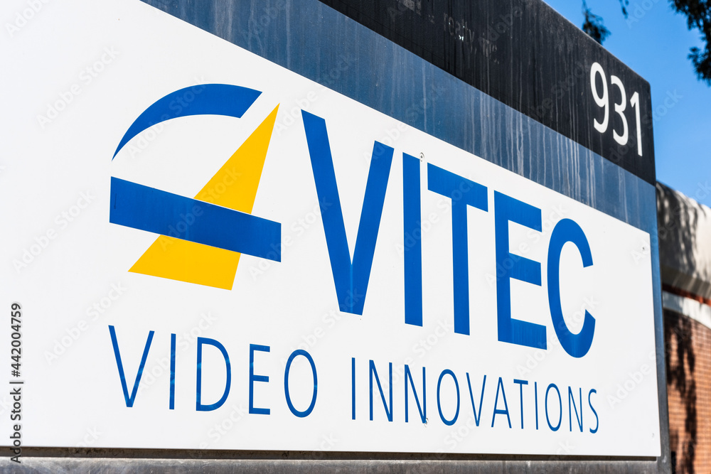 Foto de Sep 26, 2020 Sunnyvale / CA / USA - Vitec logo at their Silicon ...