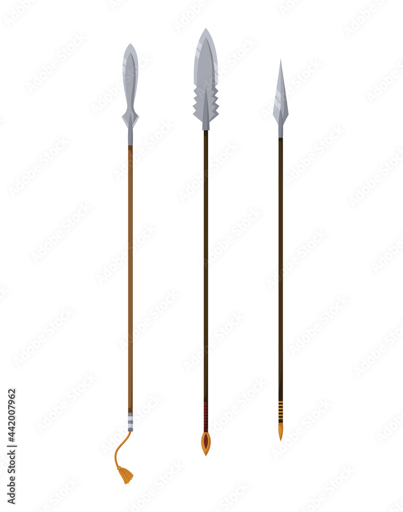 Medieval weapon collection. Ancient weaponry, war and heraldry concept ...