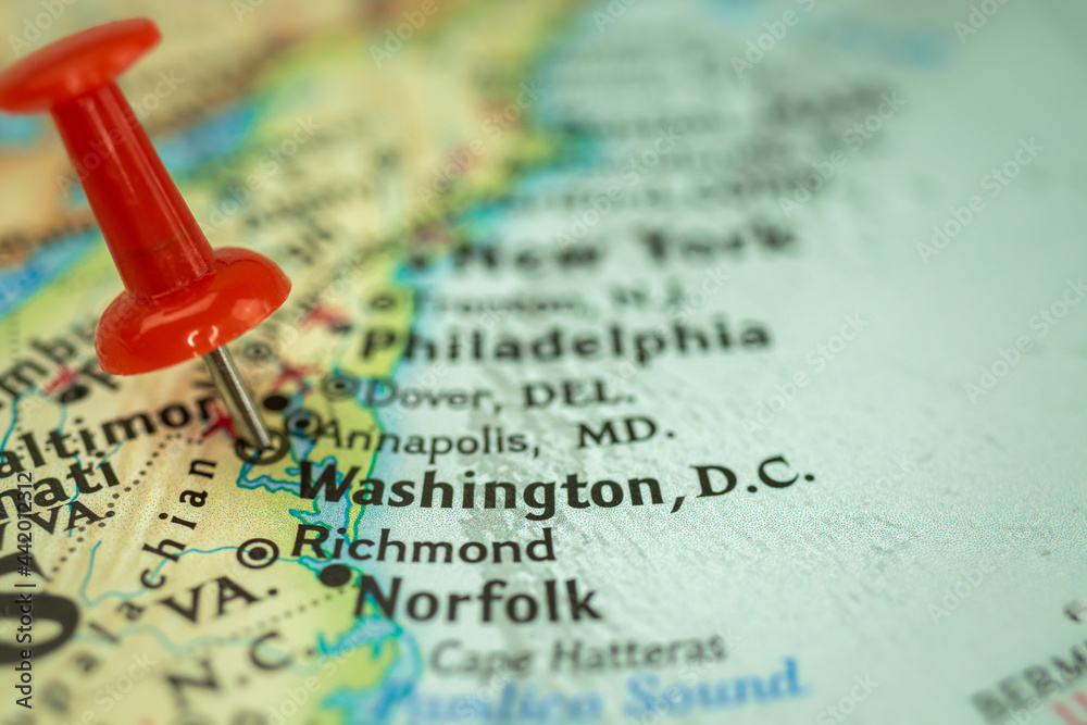 Location Washington D.C., District of Columbia, capital city of the ...