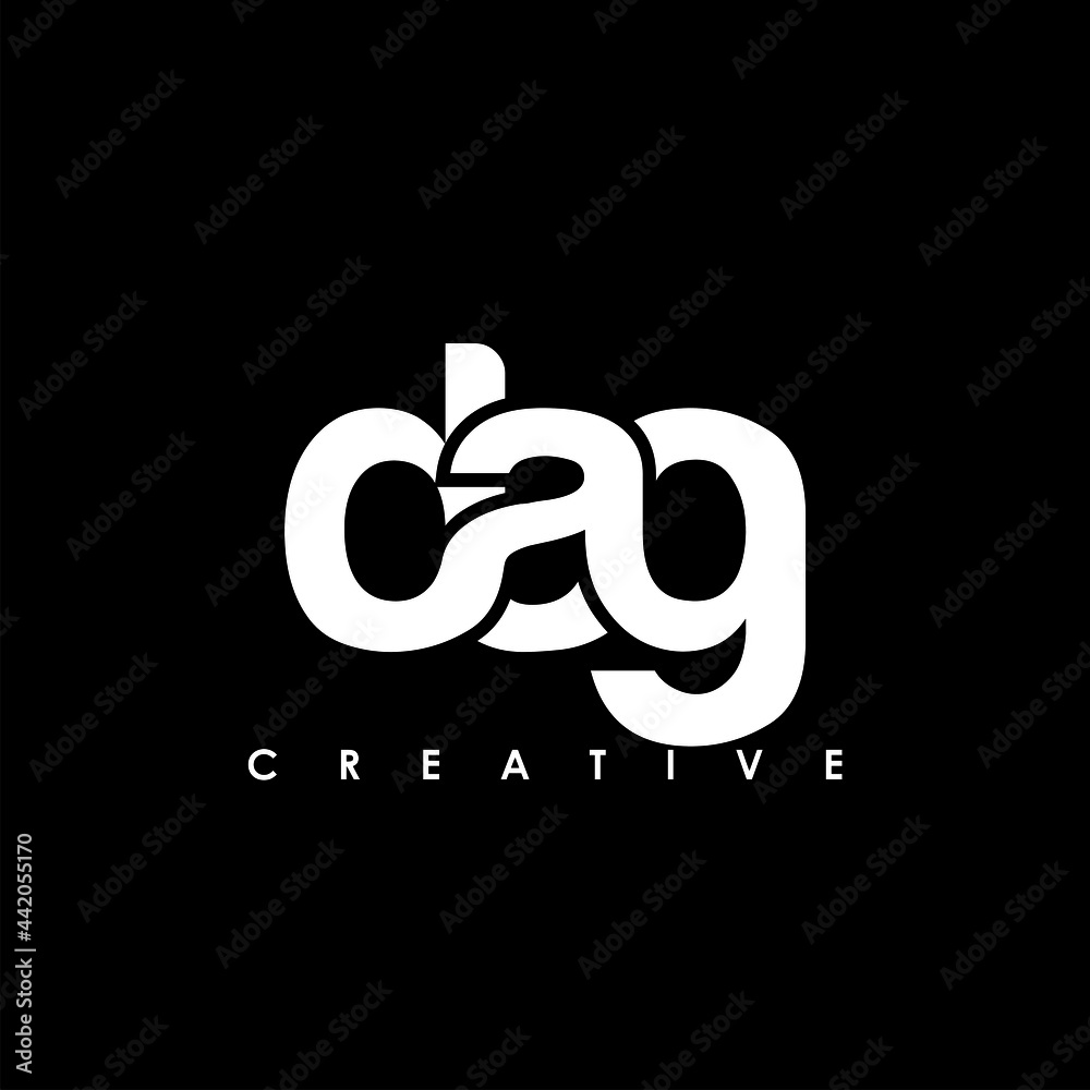 DAG Letter Initial Logo Design Template Vector Illustration Stock ...