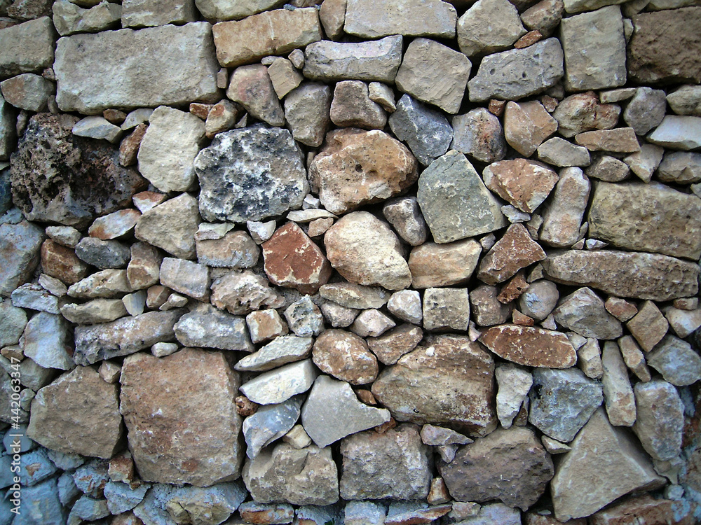 rubble wall Stock Photo | Adobe Stock