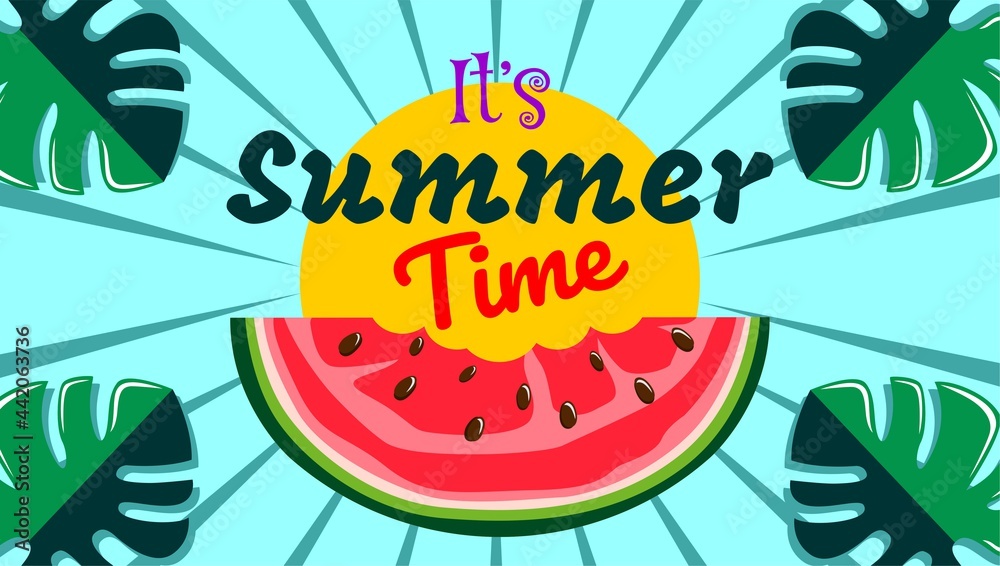 Colorful Summer background layout banners design. Horizontal poster ...