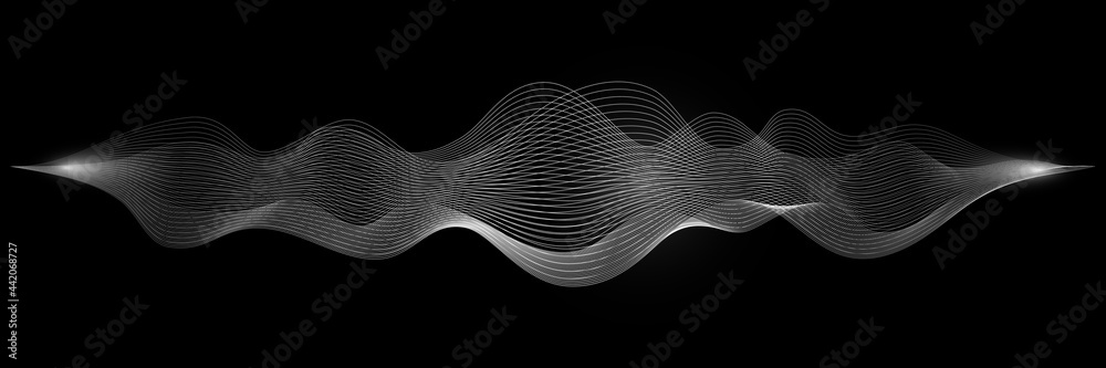Electronic Music Wave Wallpaper