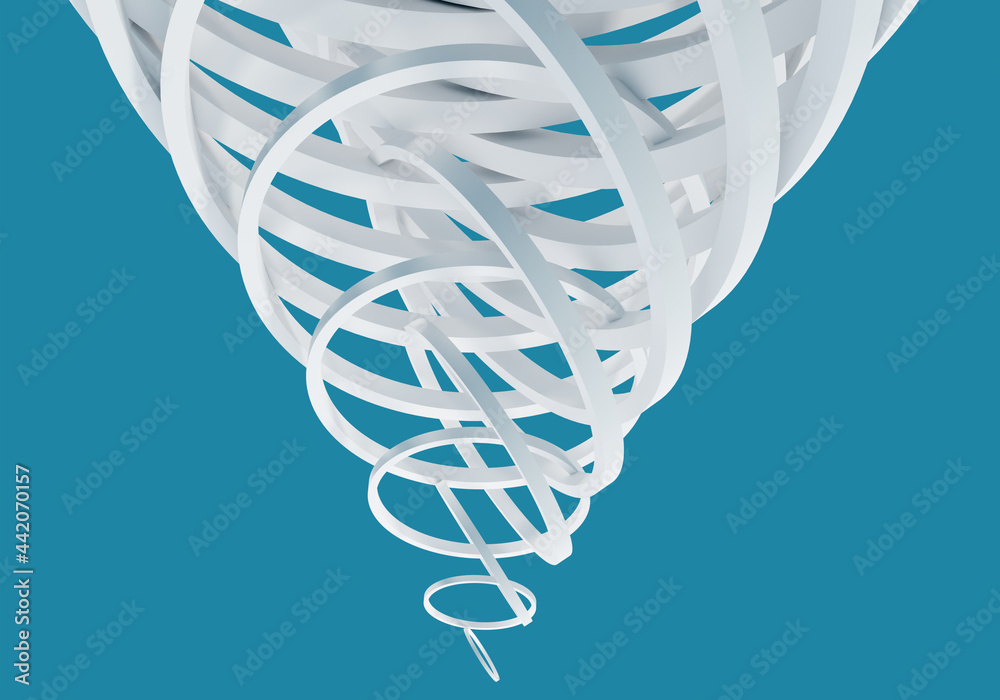 An inverted triangle of lines. Abstract geometric background with space ...