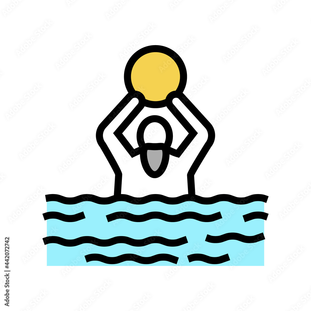 swimming exercise for elderly people color icon vector. swimming ... swimming exercise for elderly people color icon vector. swimming ...