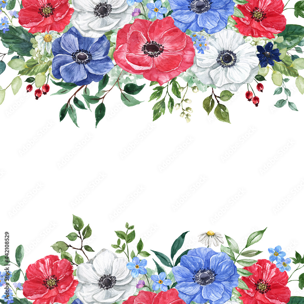 Red White And Blue Frame