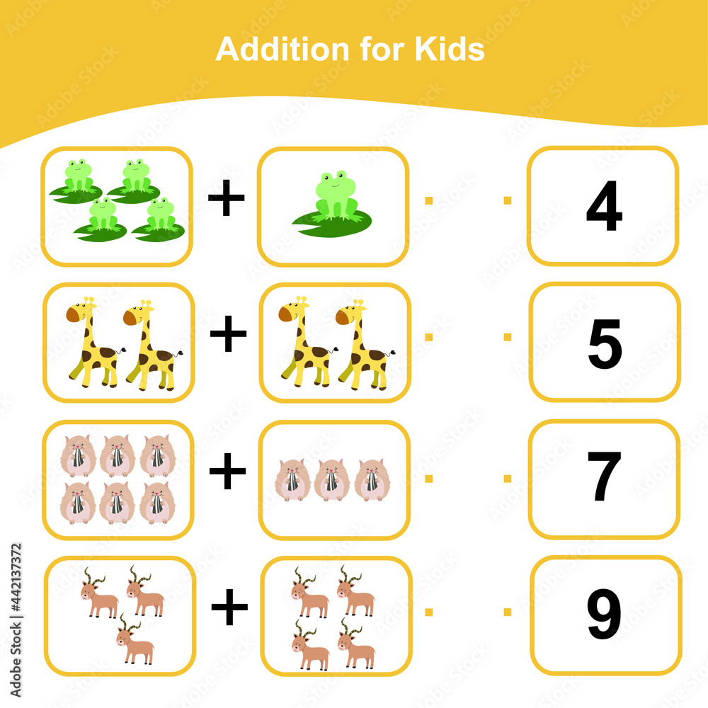 Counting game for preschool children. This worksheet is good for ...