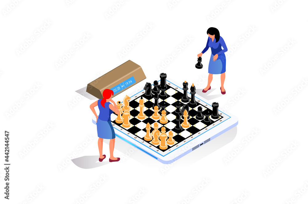 Isometric playing chess is useful for sharpening the brain, Suitable ...