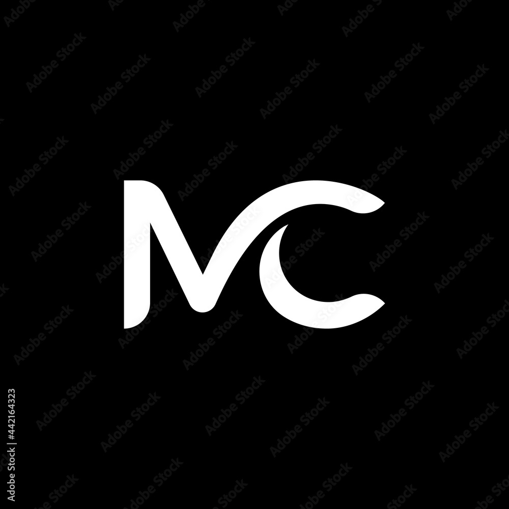 MC logo. Color can be change. Stock Vector | Adobe Stock