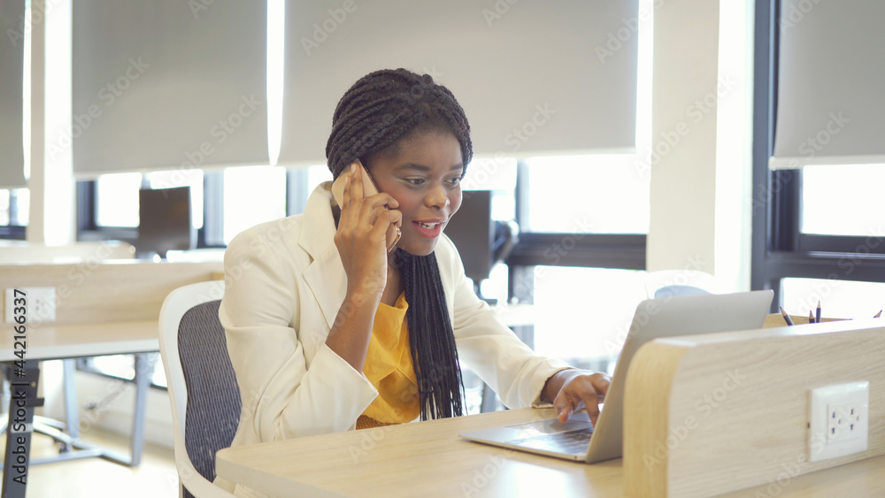 Happy People Talking On Computer