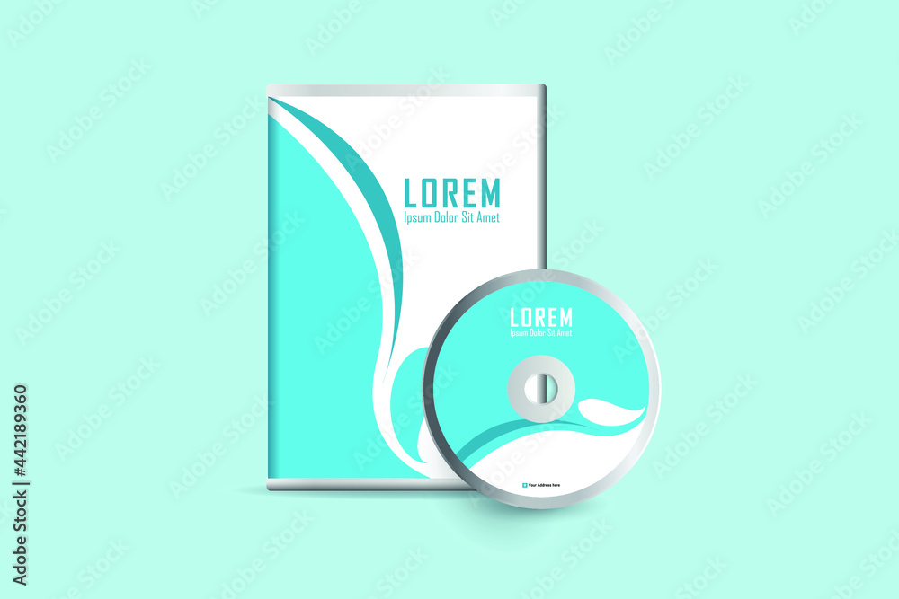 Stylized DVD Cover design template. Luxury, Modern, Elegant ...