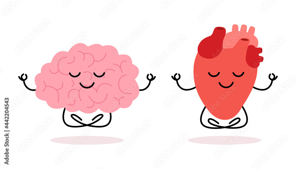 Happy healthy brain mind and heart character meditation yoga relax ... Happy healthy brain mind and heart character meditation yoga relax ...