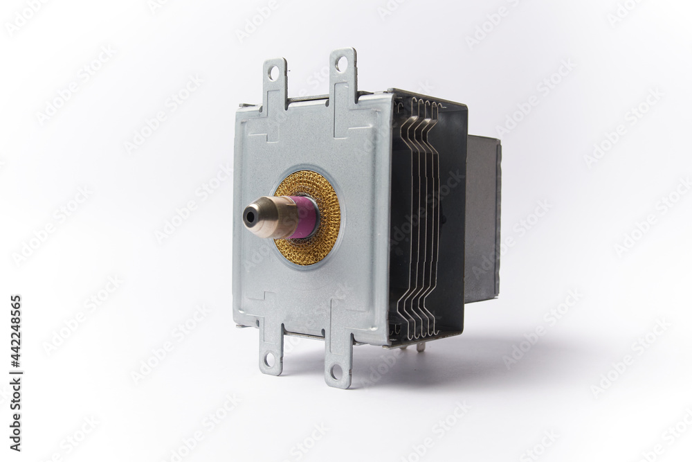 Microwave magnetron front view, electric heat device Stock Photo ...
