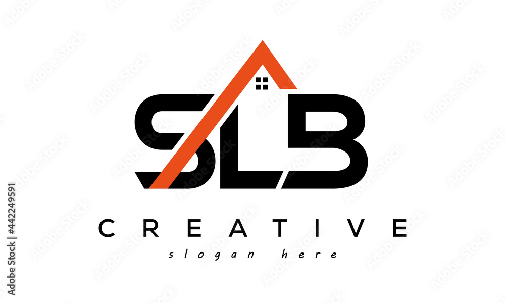 initial SLB letters real estate construction logo vector Stock Vector ...