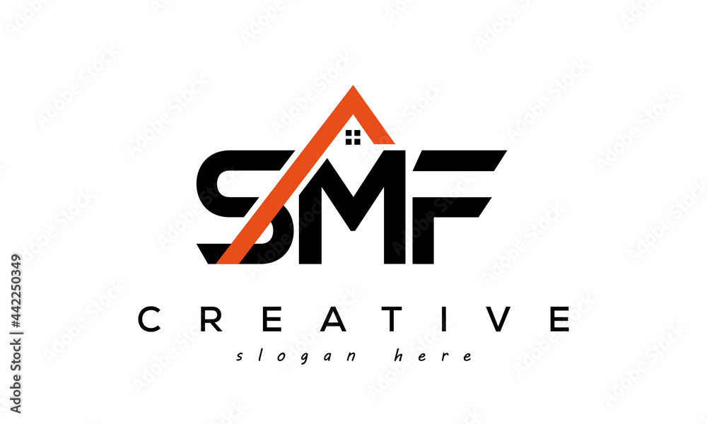 initial SMF letters real estate construction logo vector Stock Vector ...