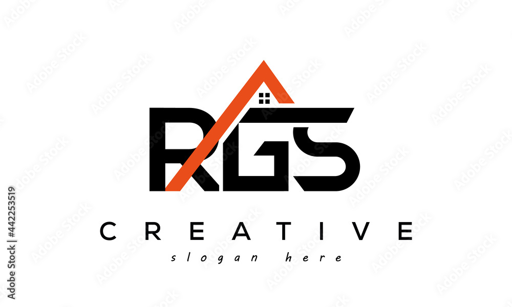 initial RGS letters real estate construction logo vector Stock Vector ...