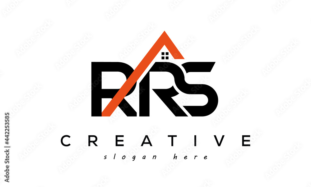 initial RRS letters real estate construction logo vector Stock Vector ...