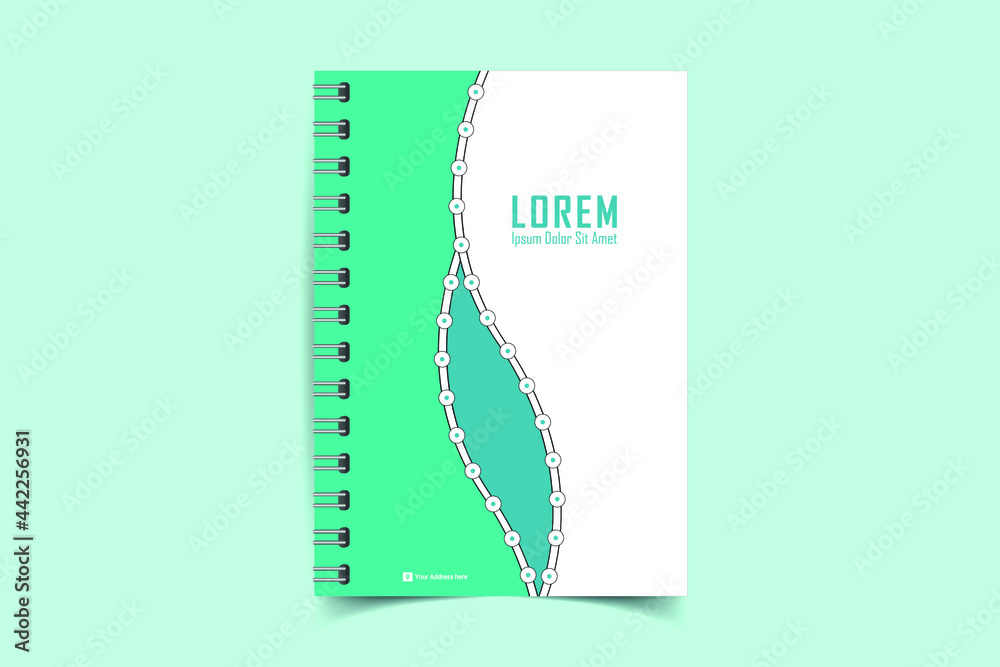 Minimalistic Notebook cover design templates. Layout set for covers of ...