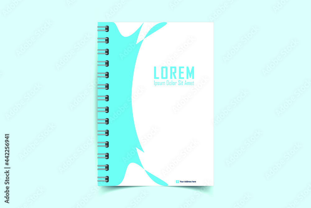 Minimalistic Notebook cover design templates. Layout set for covers of ...