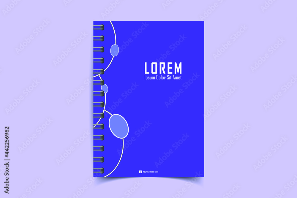 Minimalistic Notebook cover design templates. Layout set for covers of ...