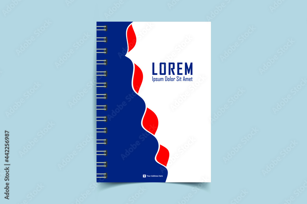 Minimalistic Notebook cover design templates. Layout set for covers of ...