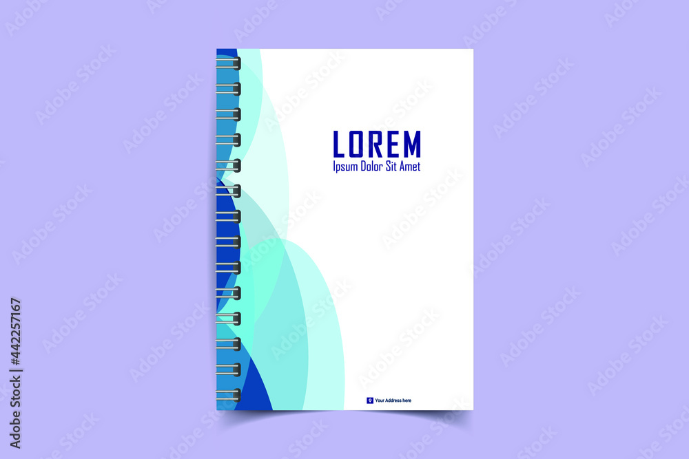 Minimalistic Notebook cover design templates. Layout set for covers of ...