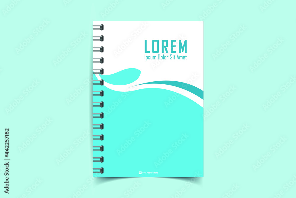 Minimalistic Notebook cover design templates. Layout set for covers of ...