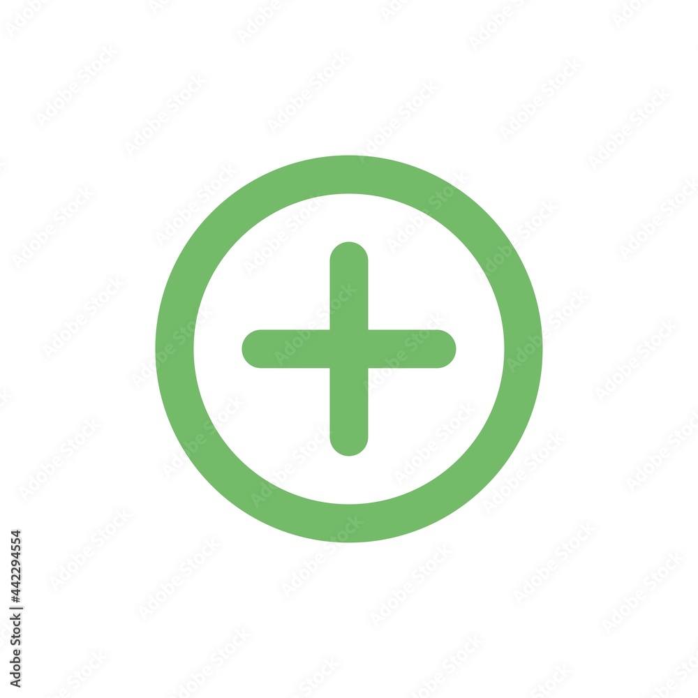 Green Plus Sign Or Add Button Icon Stock Vector Adobe Stock green-plus-sign-or-add-button-icon-stock-vector-adobe-stock