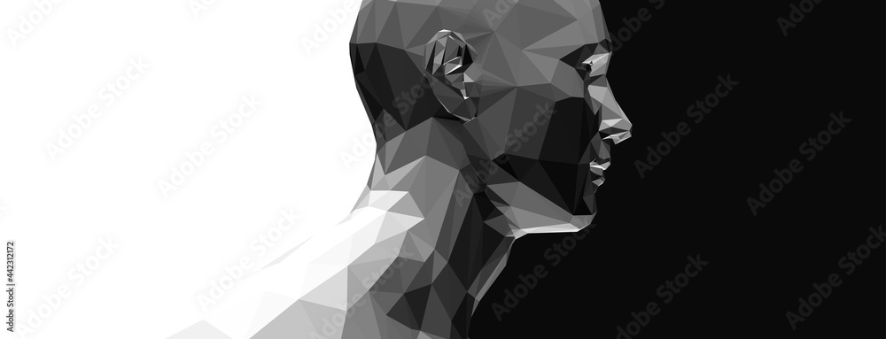 Human Head 3d Vector