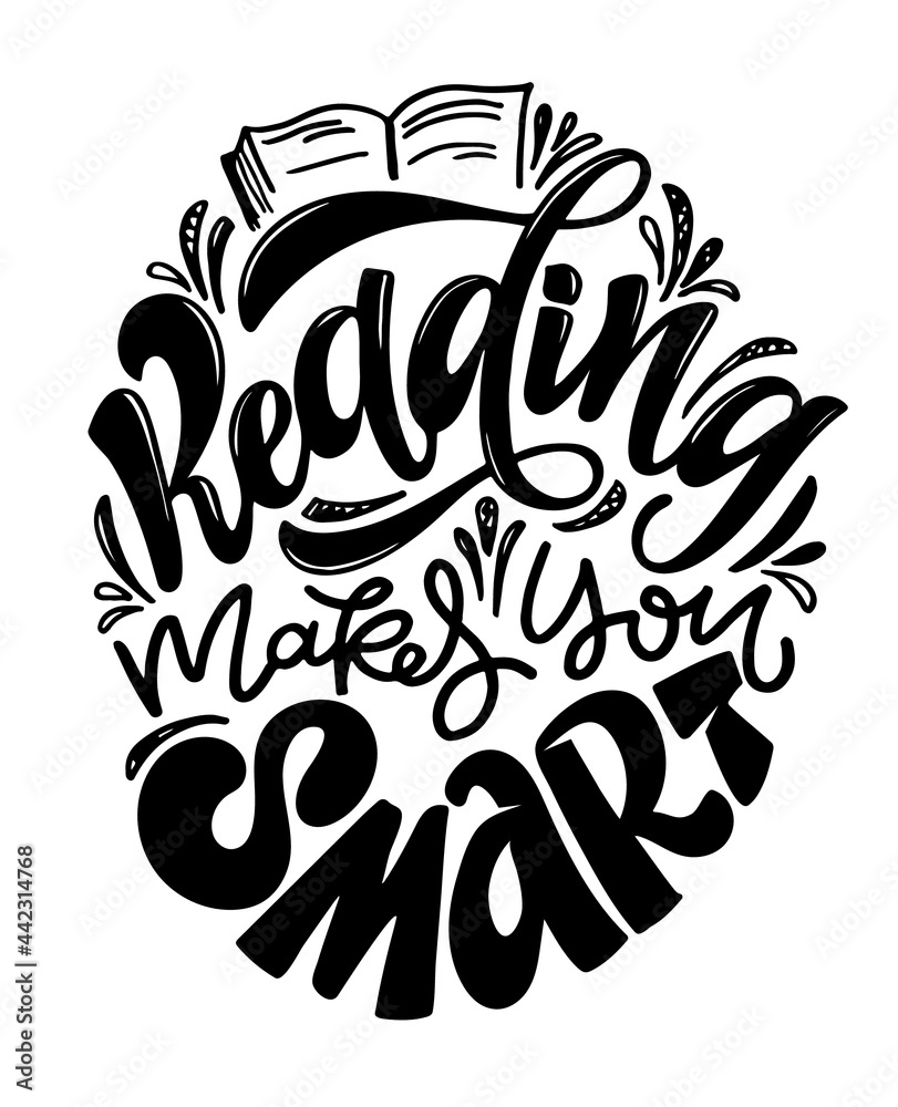 Motivation lettering quote about life. Lettering art label for poster ...