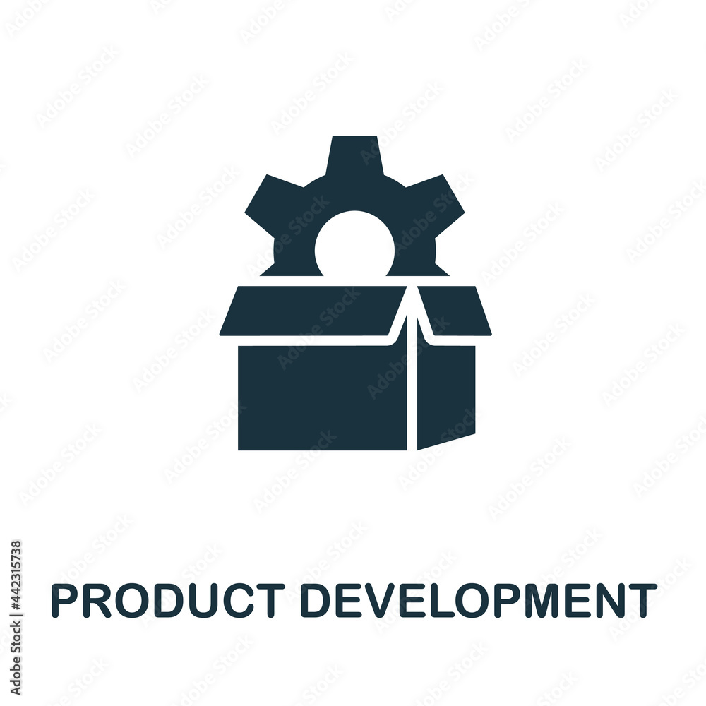 Product Development icon. Simple creative element. Filled monochrome ...