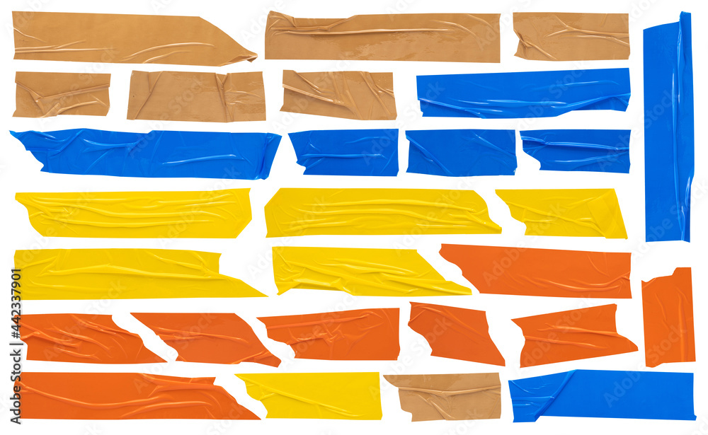 Big set stationery scotch various colors, different shapes and sizes ...