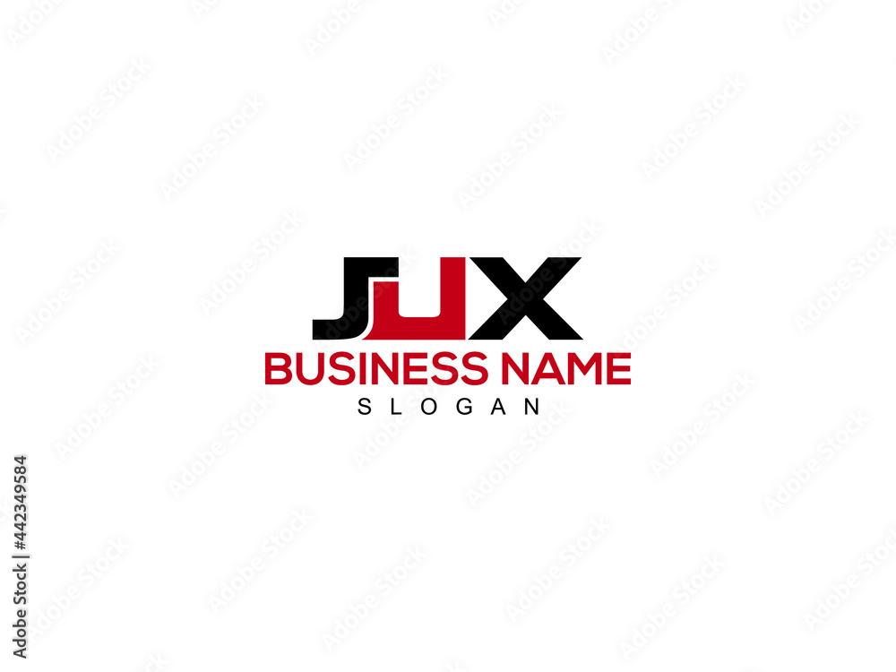 Letter JUX Logo Icon Vector Image Design For Business Stock Vector ...