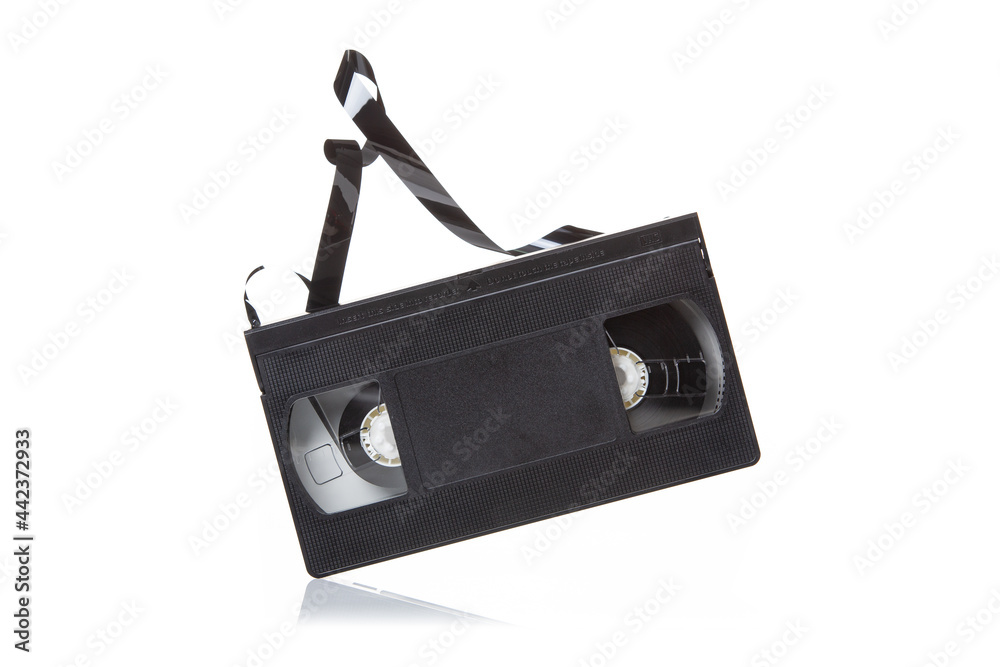 classic VHS video tape isolated on a white background Stock Photo ...