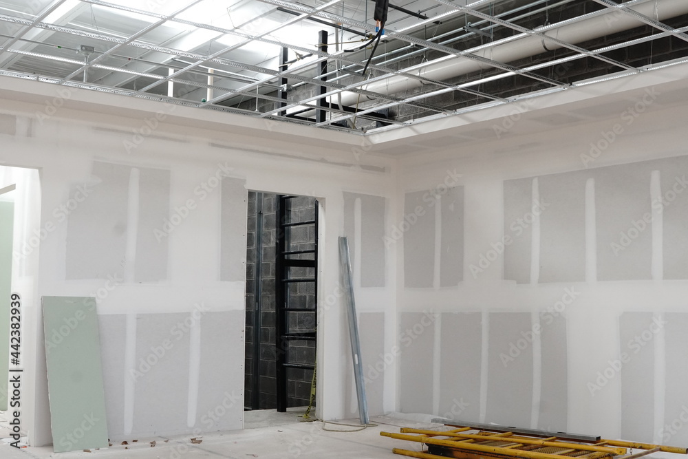 Construccón de tabla roca, adecuada para construccion Stock Photo ...